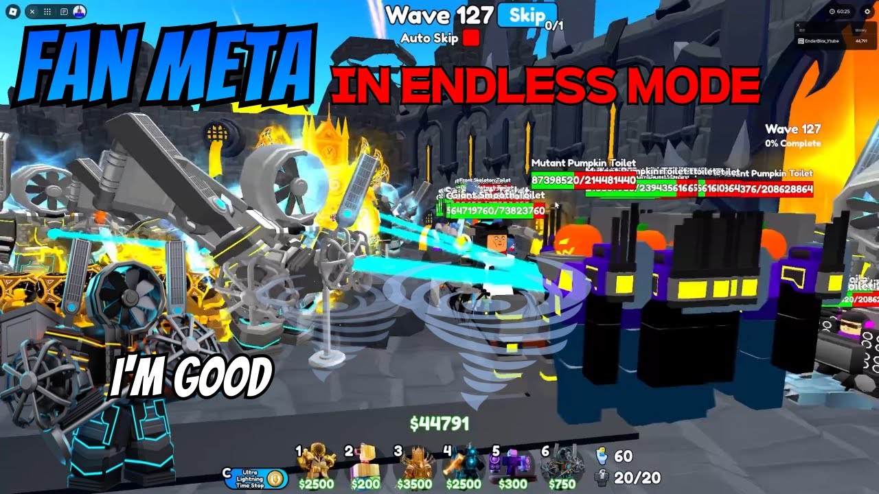 [EP 75] New Fan META in Endless Mode Toilet Tower Defense - YouTube