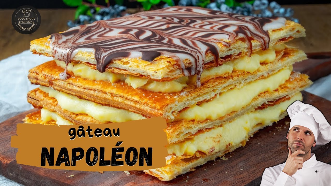 Recette gâteau Napoléon | Le Boulanger Parisien - YouTube