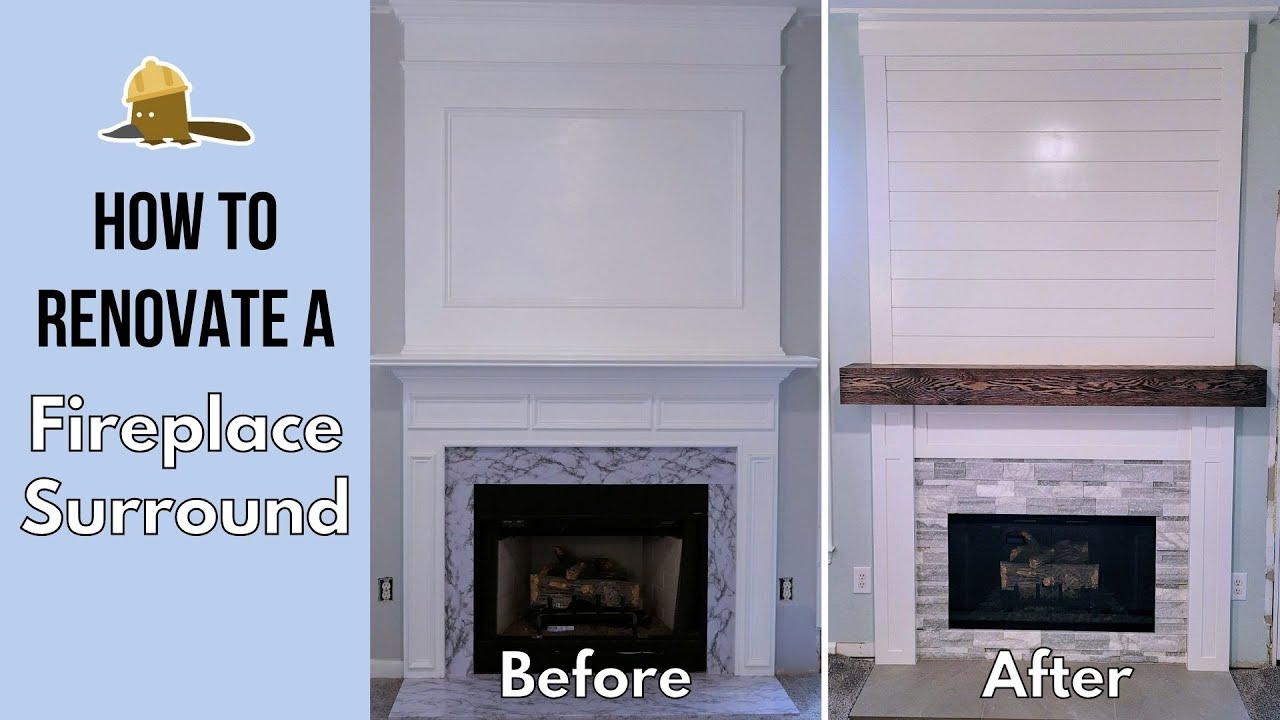 How to Make and Install a Shaker Style Fireplace Surround - YouTube
