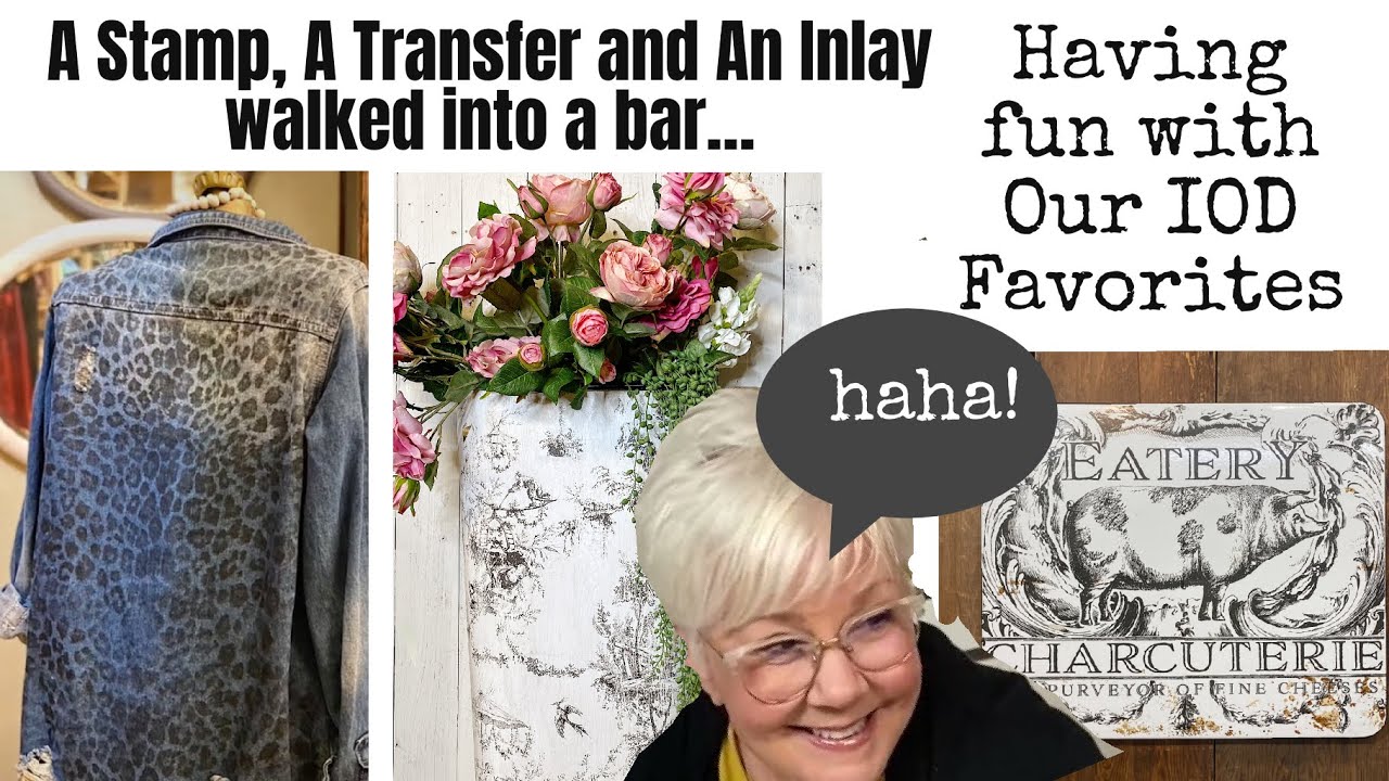 A Stamp, a Transfer and an Inlay...Using IOD on different surfaces ...