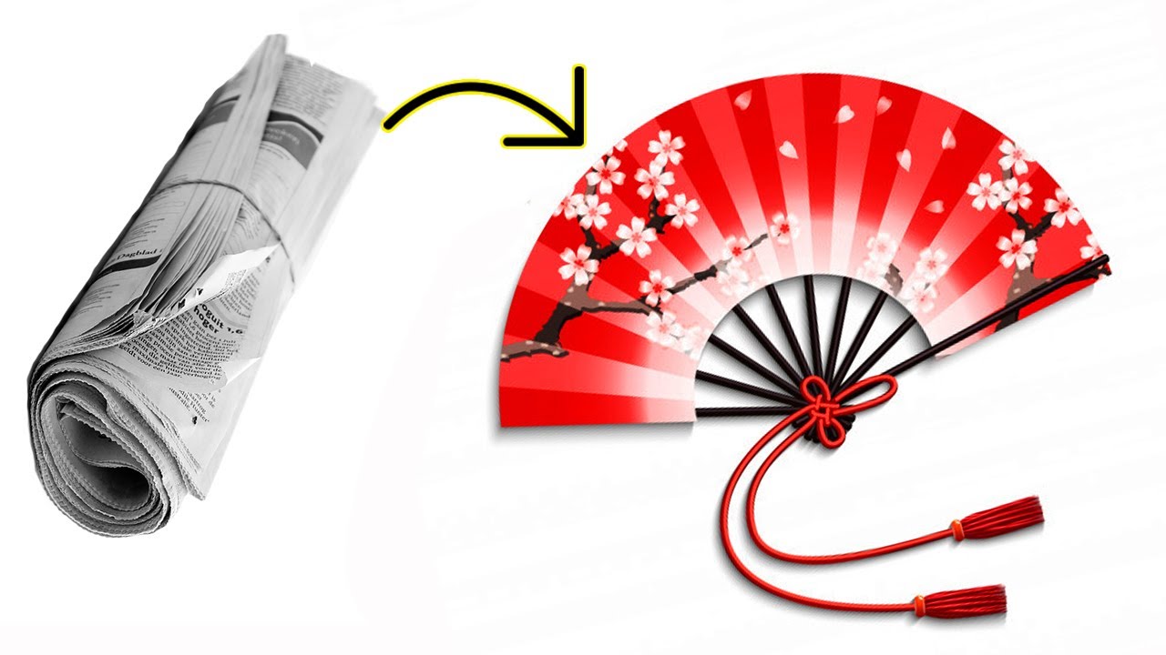 DIY Paper POCKET FAN 🌞 Summer Special Easy Paper Folding POCKET FAN ...