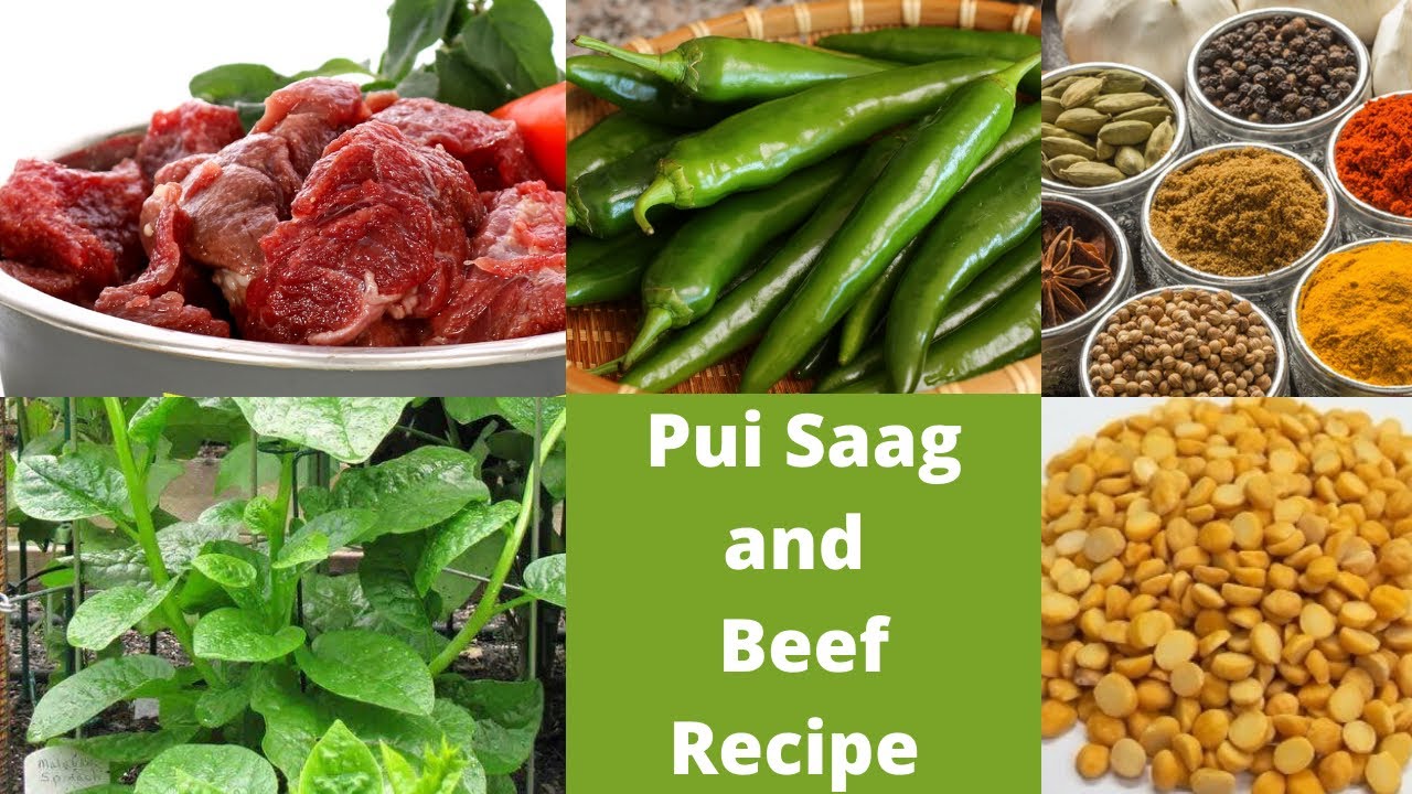 Pui Saag and Beef Recipe by Razia’s Cooking Studio - YouTube