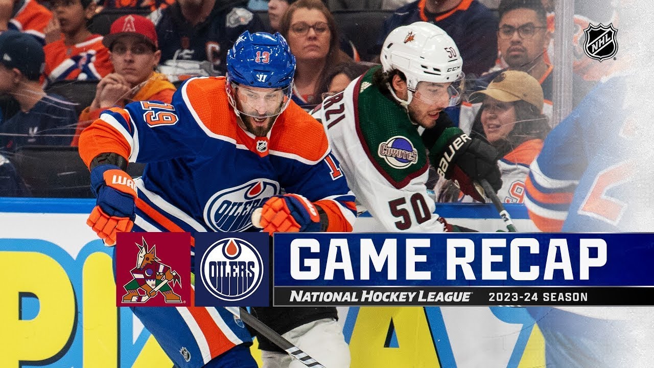 Arizona Coyotes vs Edmonton Oilers | April 12, 2024 | Game Highlights ...