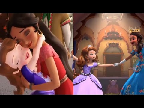 Two Princesses Elena and Sofia Story Begins to Happy Ending