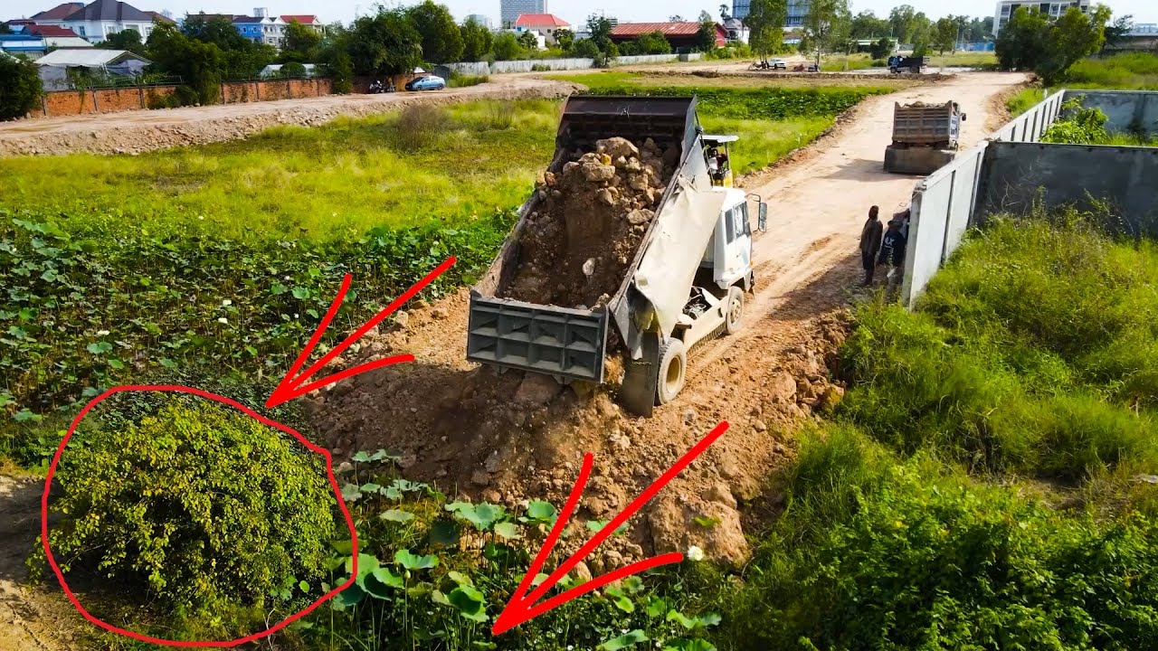 Road Construction Activities Operator By Smaal Bulldozer And Dumper ...
