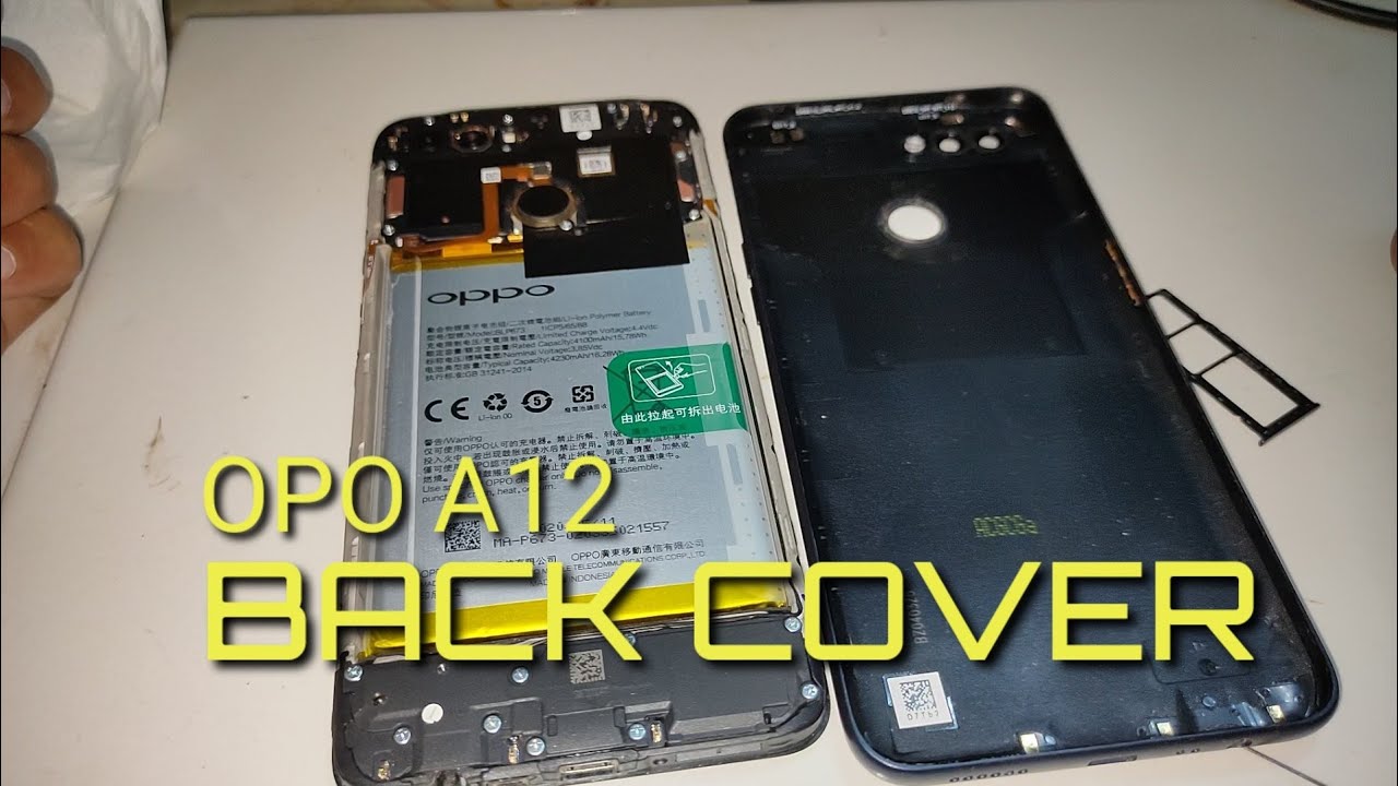 OPPO A12 BONGKAR CASING BELAKANG(BACK COVER) - YouTube