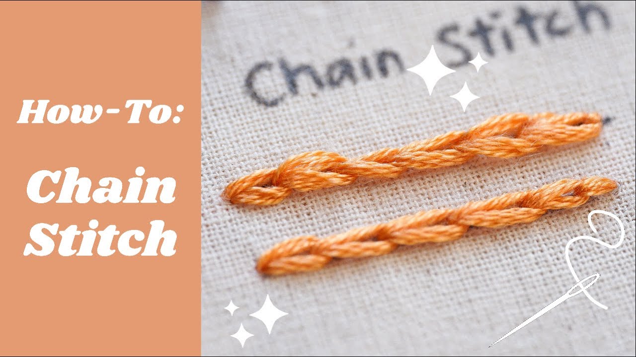Chain Stitch | Easy Embroidery Tutorial - YouTube