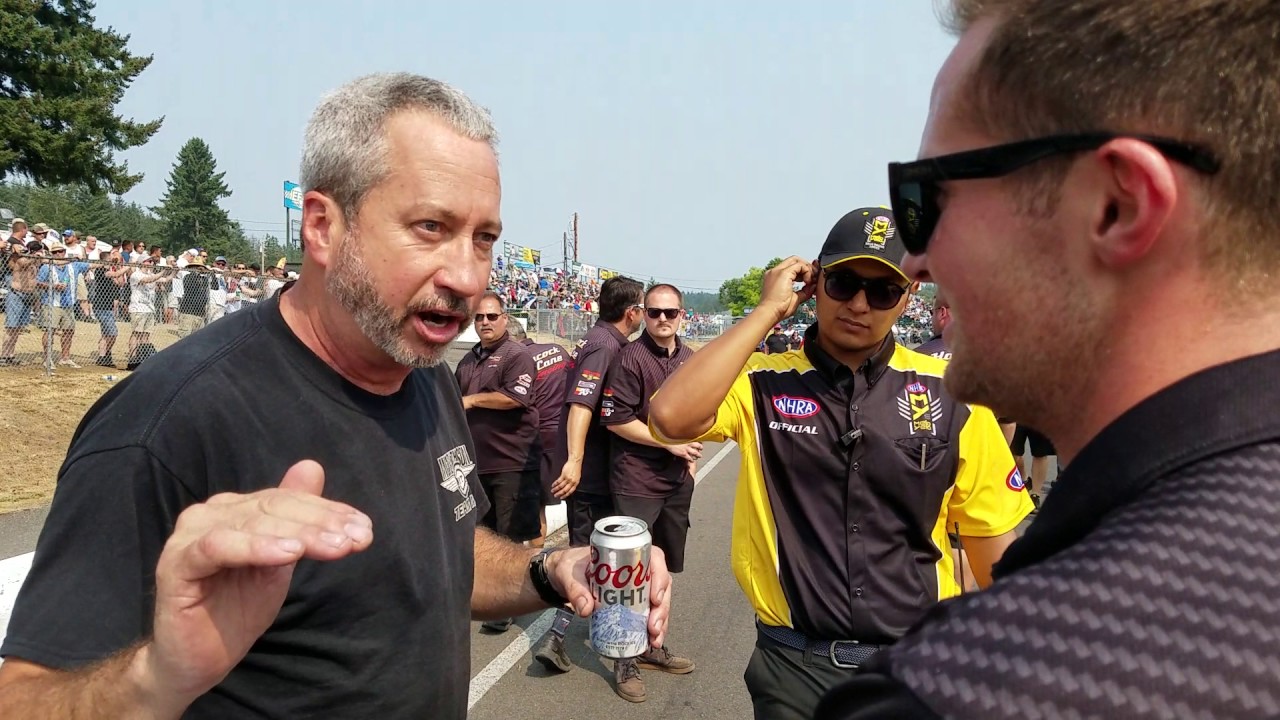 Jeff Lane Super Stock Champ NHRA Seattle 2017 return road crew greeting ...
