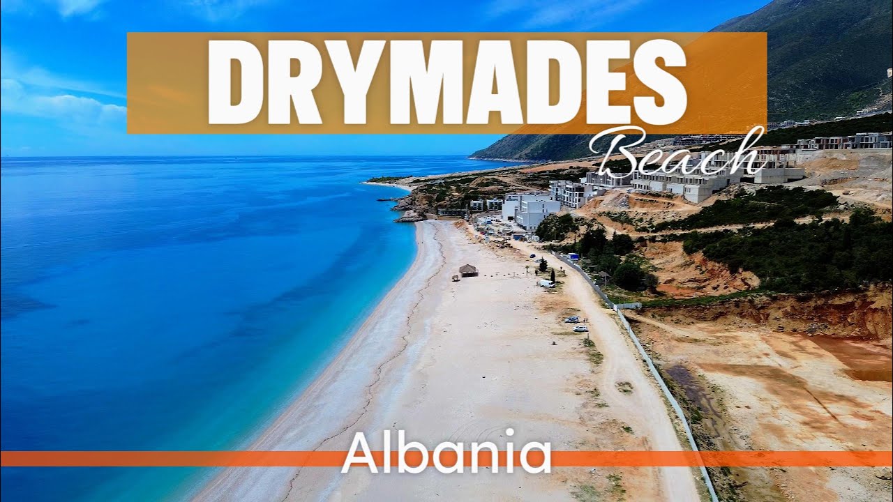 Drone Fly Over Drymades Beach, Albania - YouTube