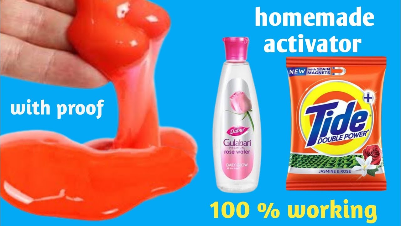 how to make slime activator at home without borax/with proof/how to ...