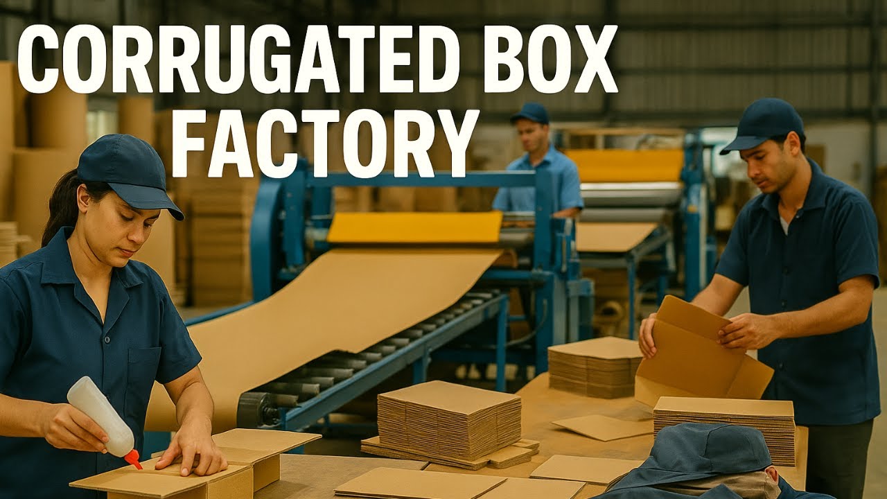 How Corrugated Boxes Made in Factory | Uma Incorporation Manufacturing ...
