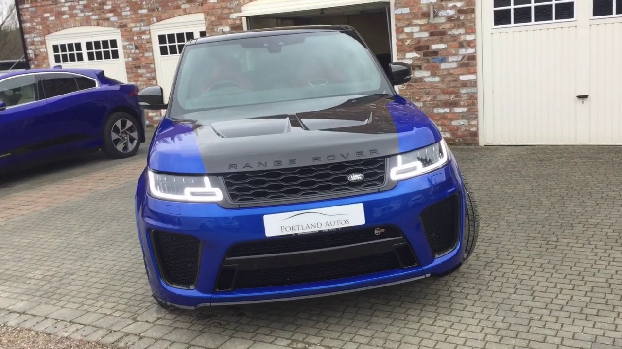 RANGE ROVER SPORT SVR FOR SALE IN SVO PREMIUM PALLETTE VELOCITY BLUE ...