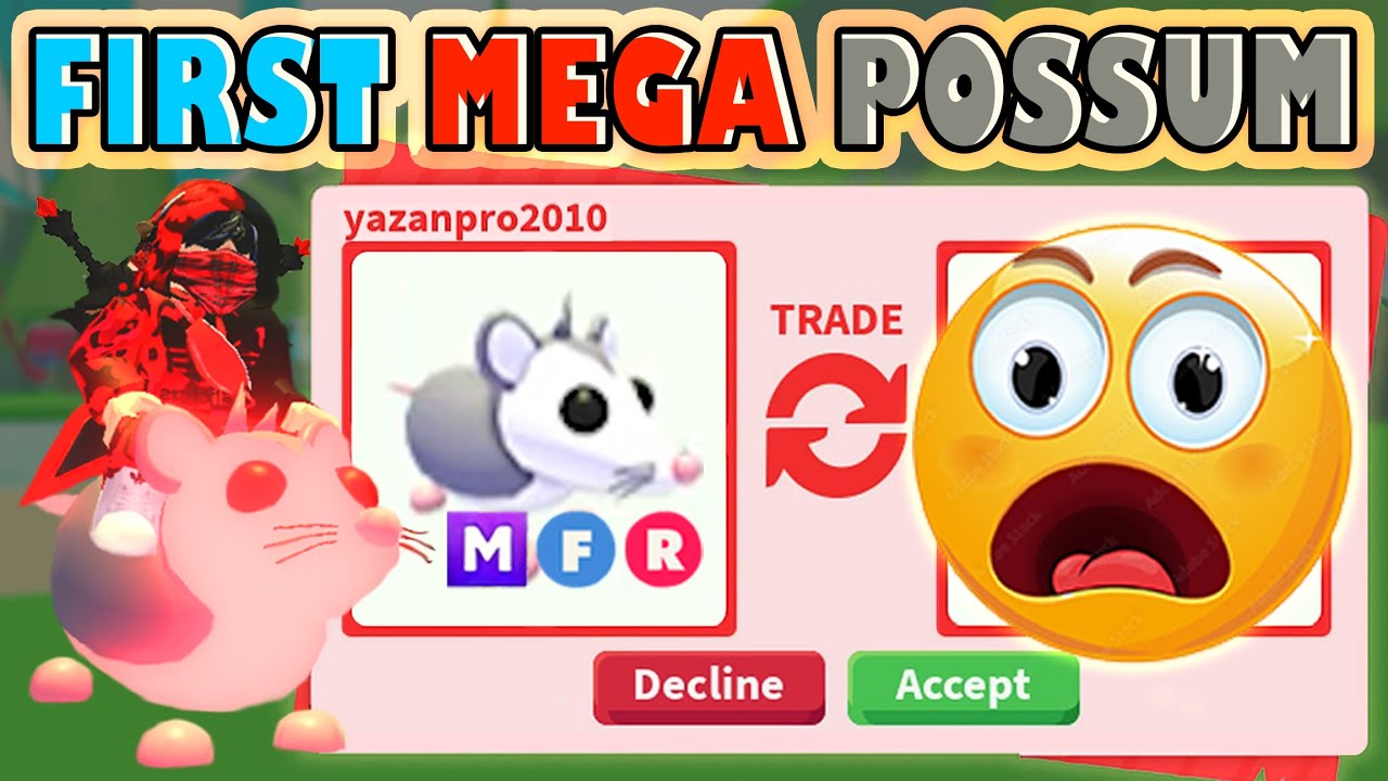 I TRADED FIRST MEGA POSSUM 🐀🔥IN NEW ADOPT ME CAMPING UPDATE - YouTube