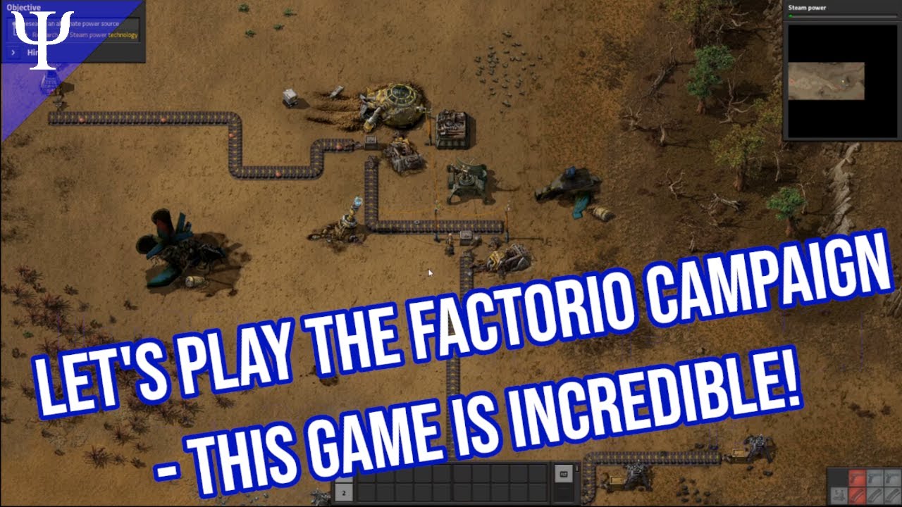 Factorio! Campaign Level 1 - Factorio Gameplay - YouTube