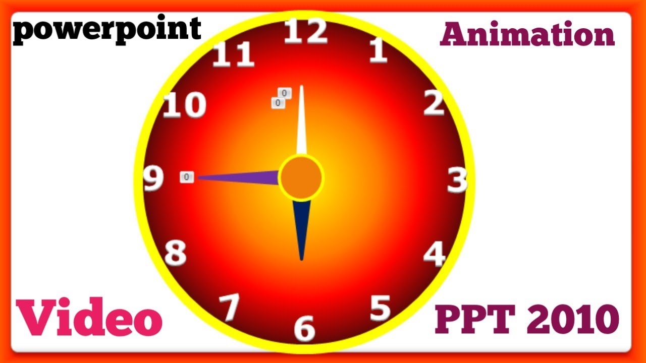 Automatic Clock In Powerpoint Hindi ll Automatic Watch Animation In ...