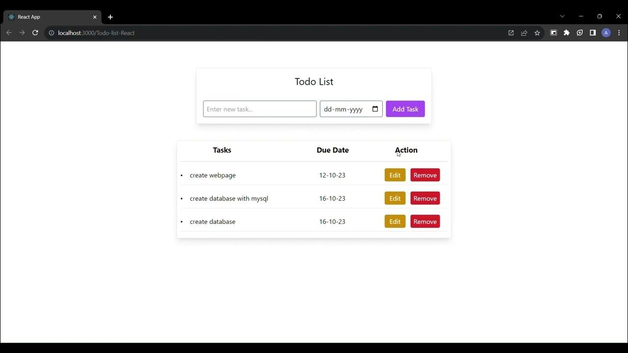 React.js and Tailwind CSS To-Do List Demo | Effortless Task Management - YouTube