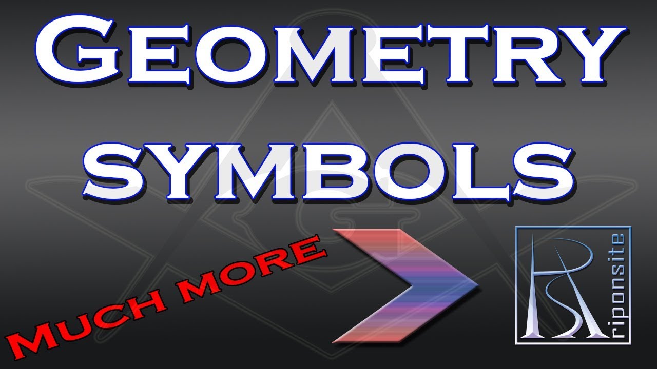 Geometry Symbols | Symbols | Symbols Meaning | Maths Symbols | - Youtube