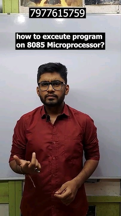 How to execute program in 8085 Microprocessor 12 computer science #8085microprocessor #8085 ...