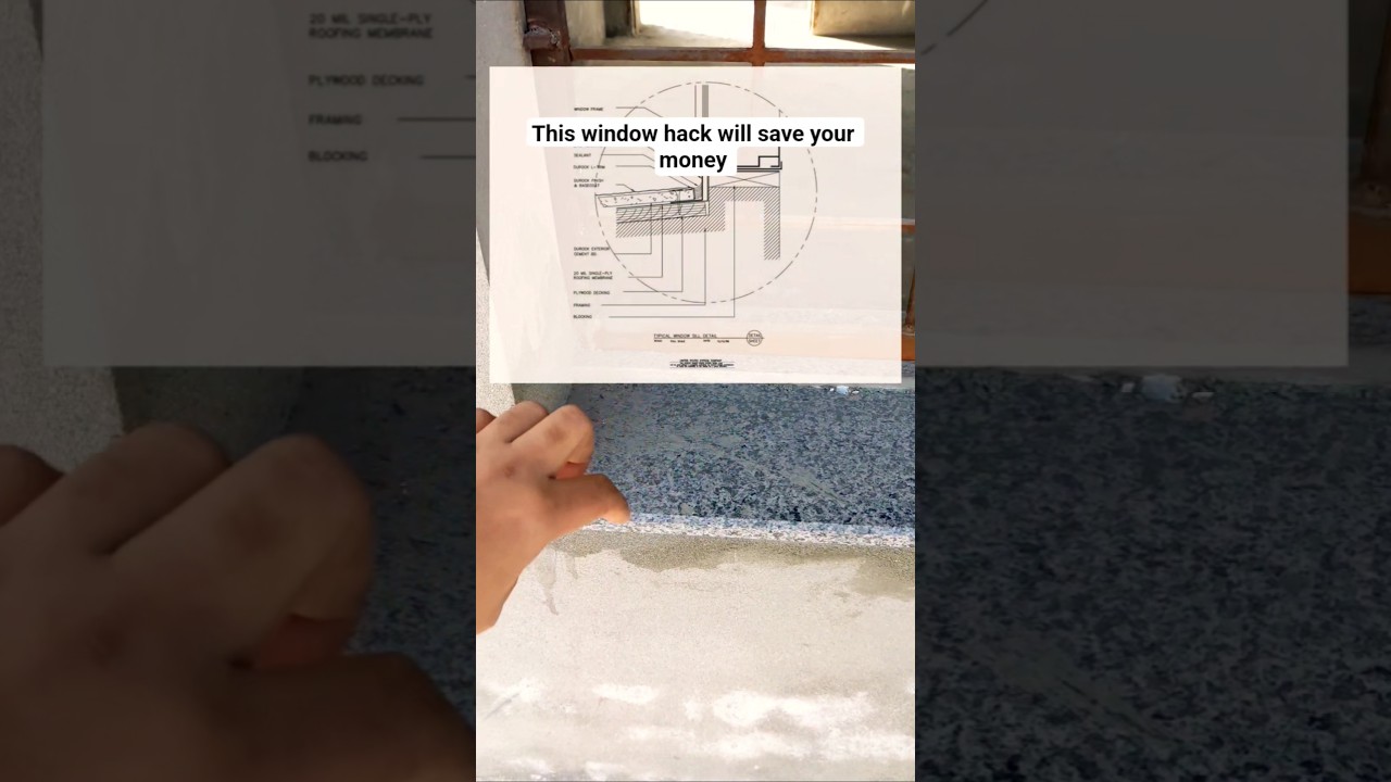 Window Hack and Sill Detail #architecttips #home #hacks #house # ...