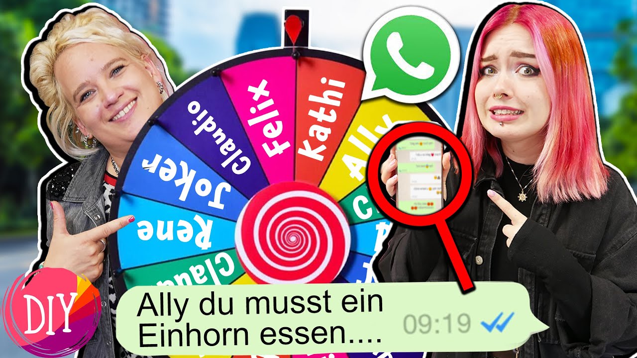 KRASSE PRANK WHATS APP CHALLENGE! ESSEN KATJA & ALLY EIN EINHORN ...