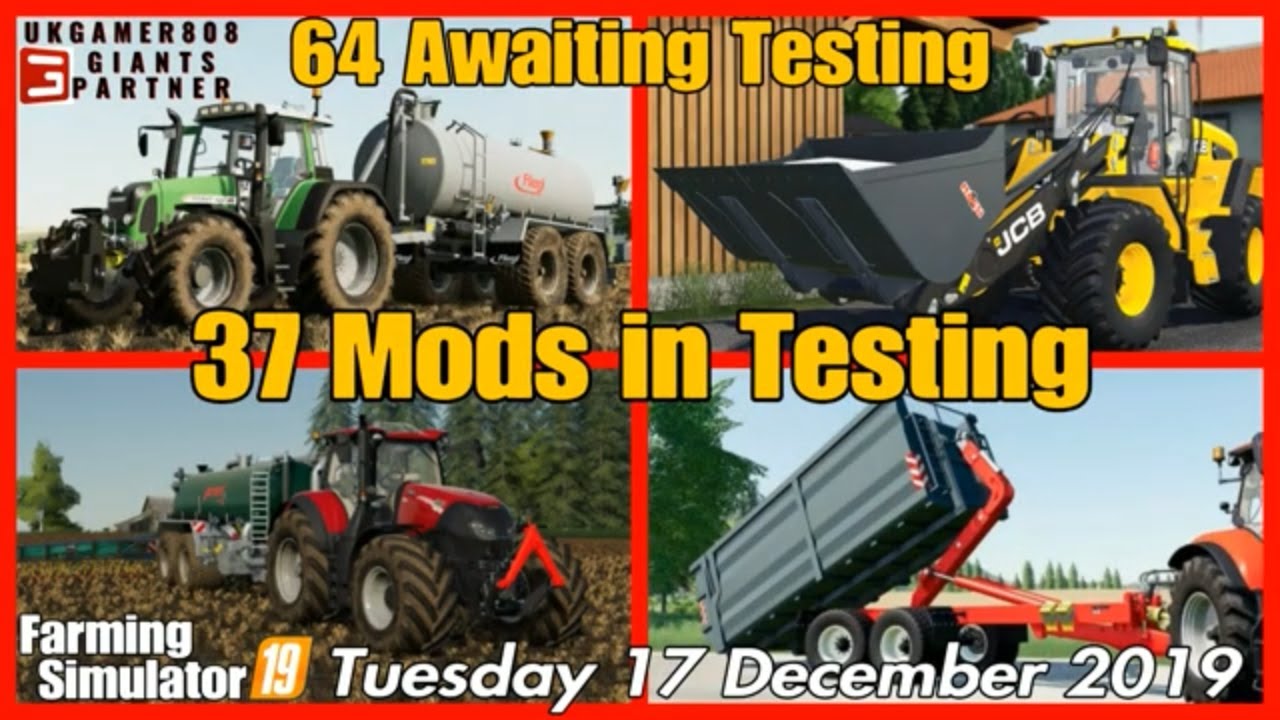 Mods in Testing & Mod hub Update farming simulator 19 fs19 Mods - YouTube