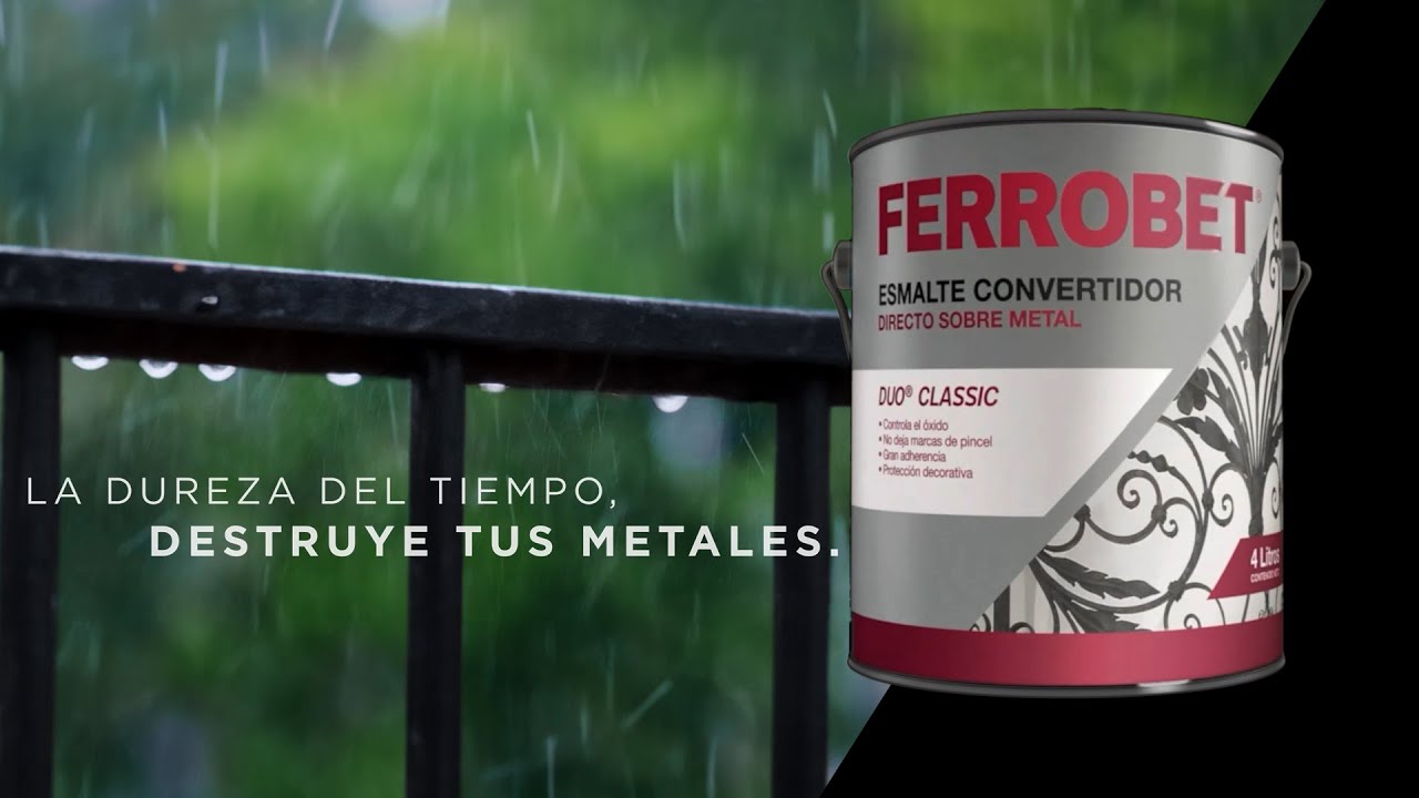 Protegé tus metales con Ferrobet - YouTube