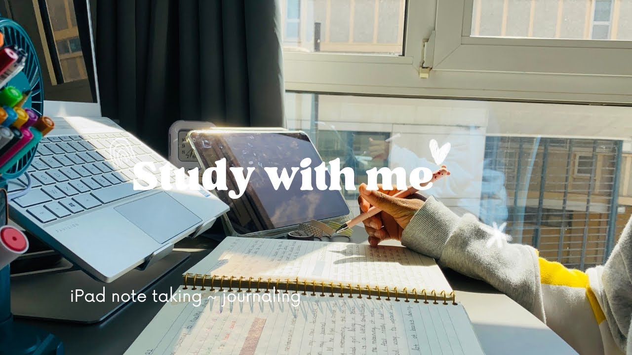 STUDY WITH ME [1 hour] journaling | ipad note taking | Lofi bgm |Goodnote 5 - YouTube