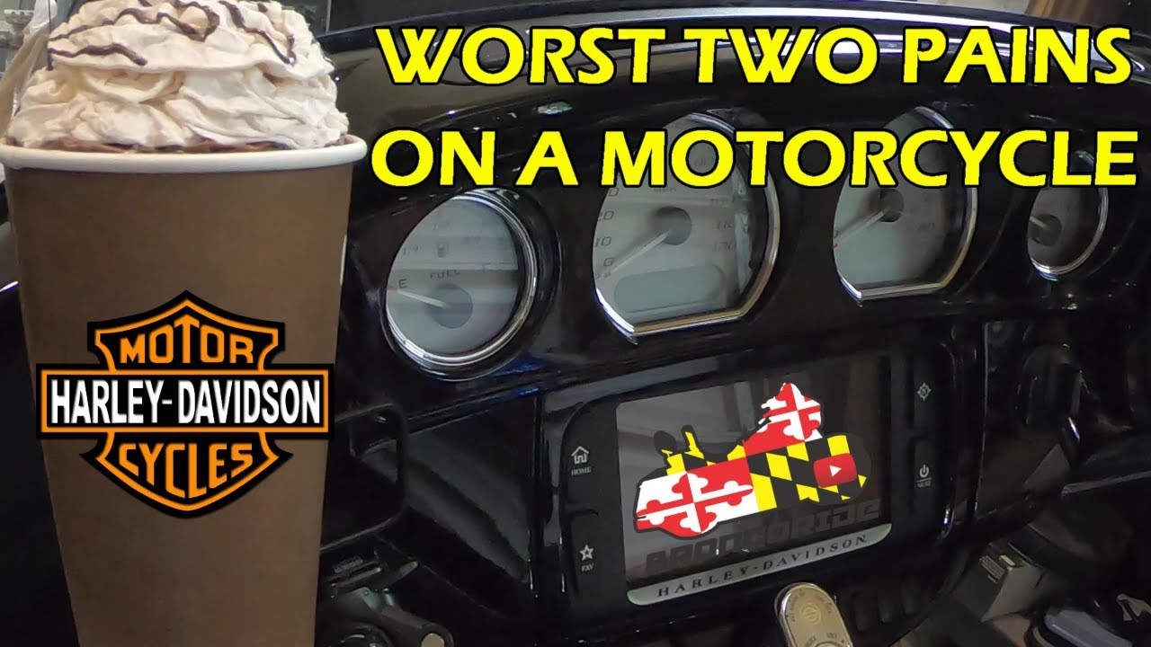 Worst Two Pains On A Motorcycle - YouTube