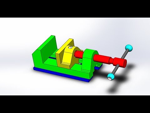 How to make Bench Vice in Solidworks - YouTube