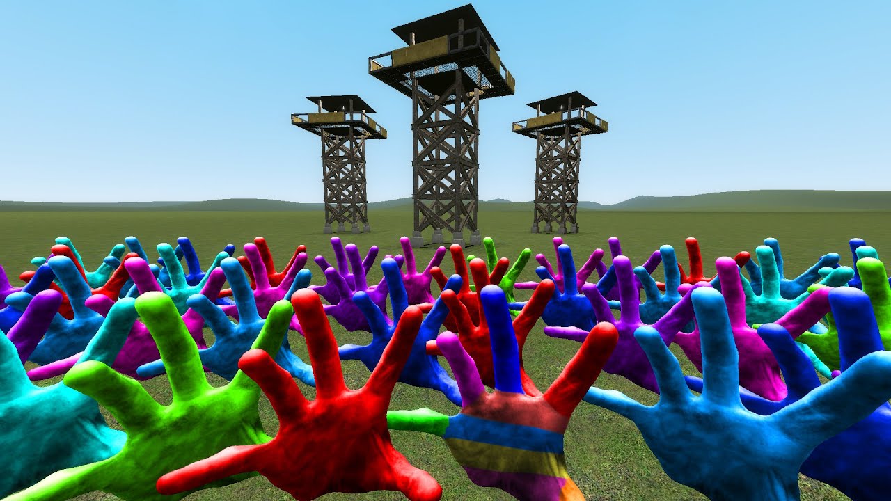 Scary Hands Family vs Towers In Garry's Mod! Part 7 - YouTube