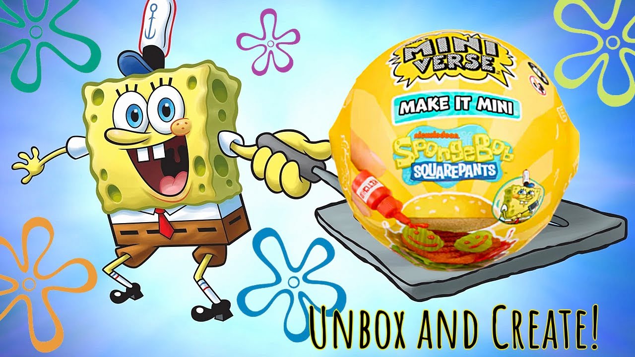 Miniverse SpongeBob SquarePants Make It Mini - 3 Capsules to Open and ...