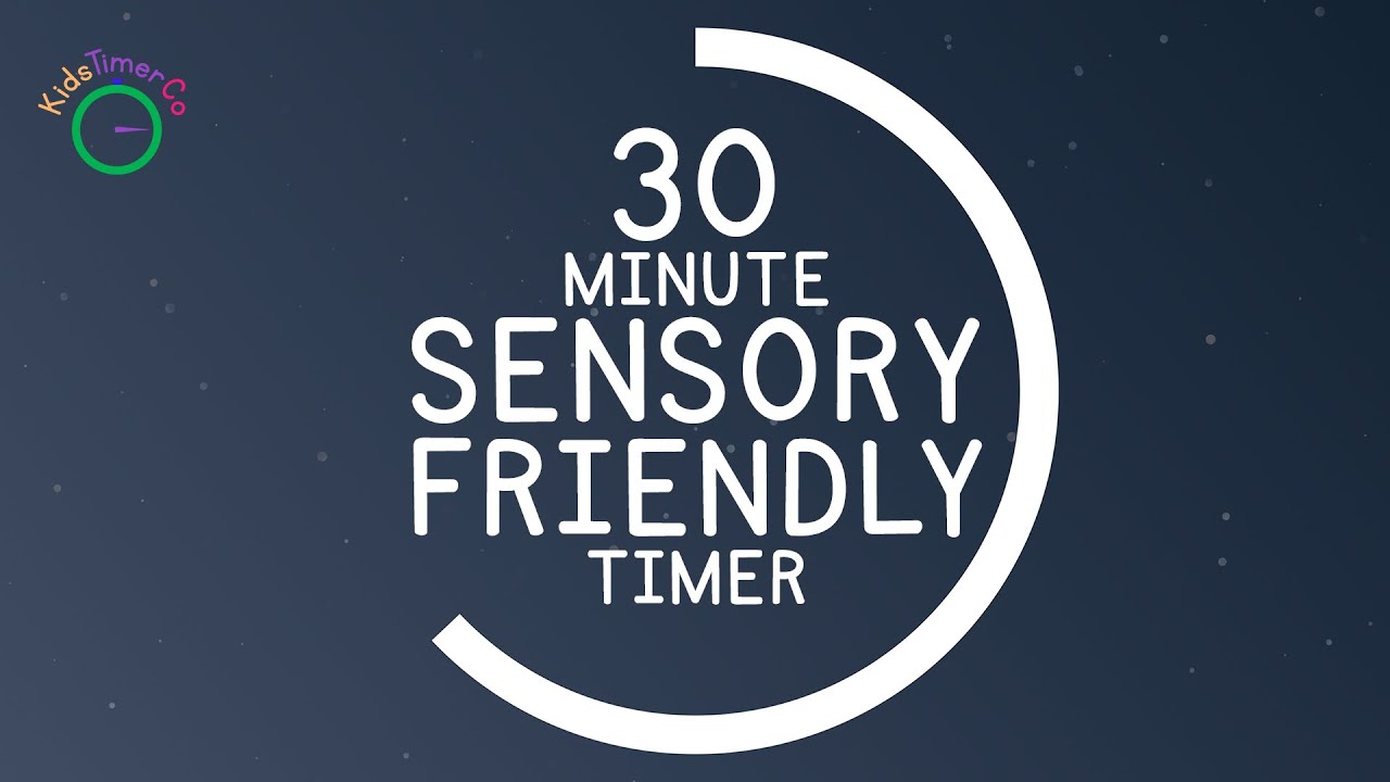 30 Minute Sensory Friendly Timer - Kids Visual Timer - YouTube