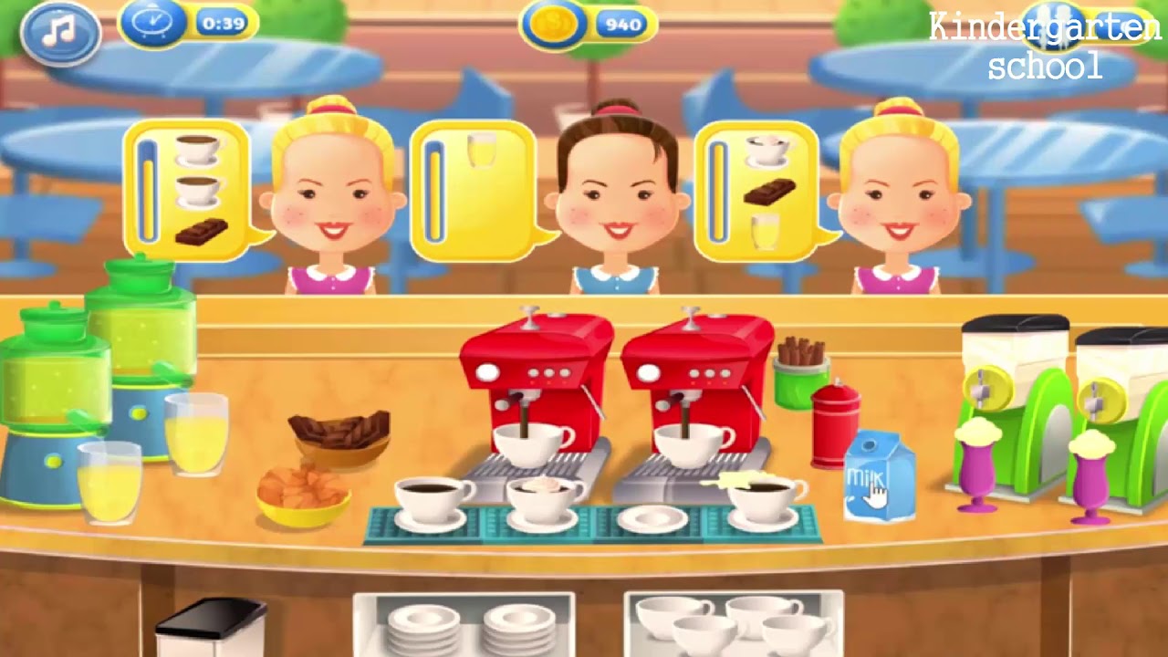 Elsa Restaurant Breakfast Management 2 - Game for Kids - Gameplay - YouTube