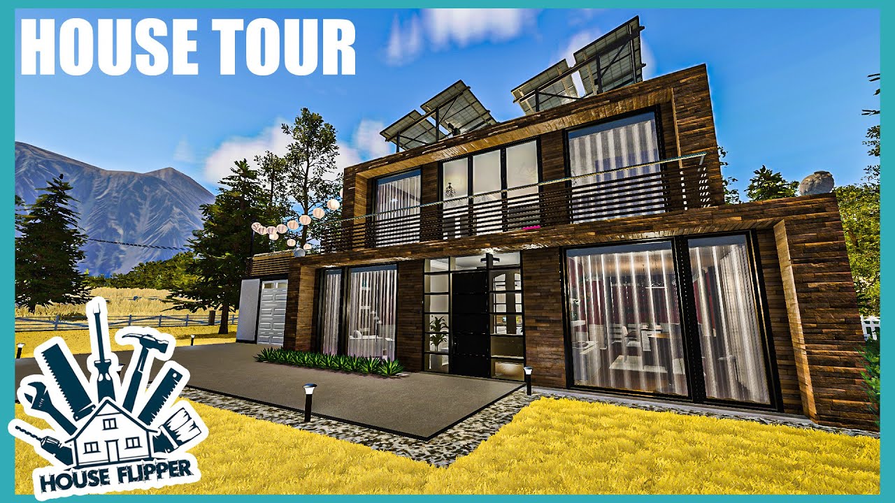 House Flipper - Luxury Modern Mansion - Farm DLC - TOUR! - YouTube