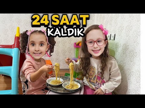 BAHAR VE BANU ALYA EVİN İÇİNE EV YAPTI 24 SAAT KALAN KAZANIR !!