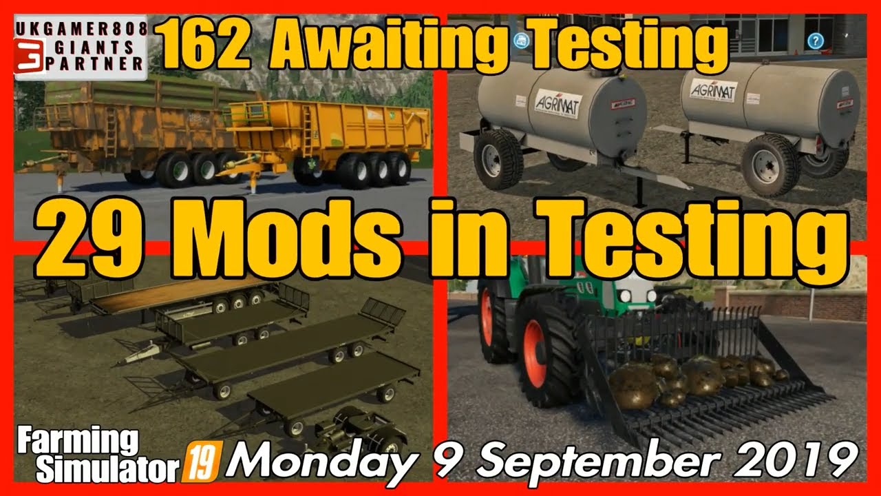 Mods in Testing list fs19 Giants mods in testing list mod hub update ...