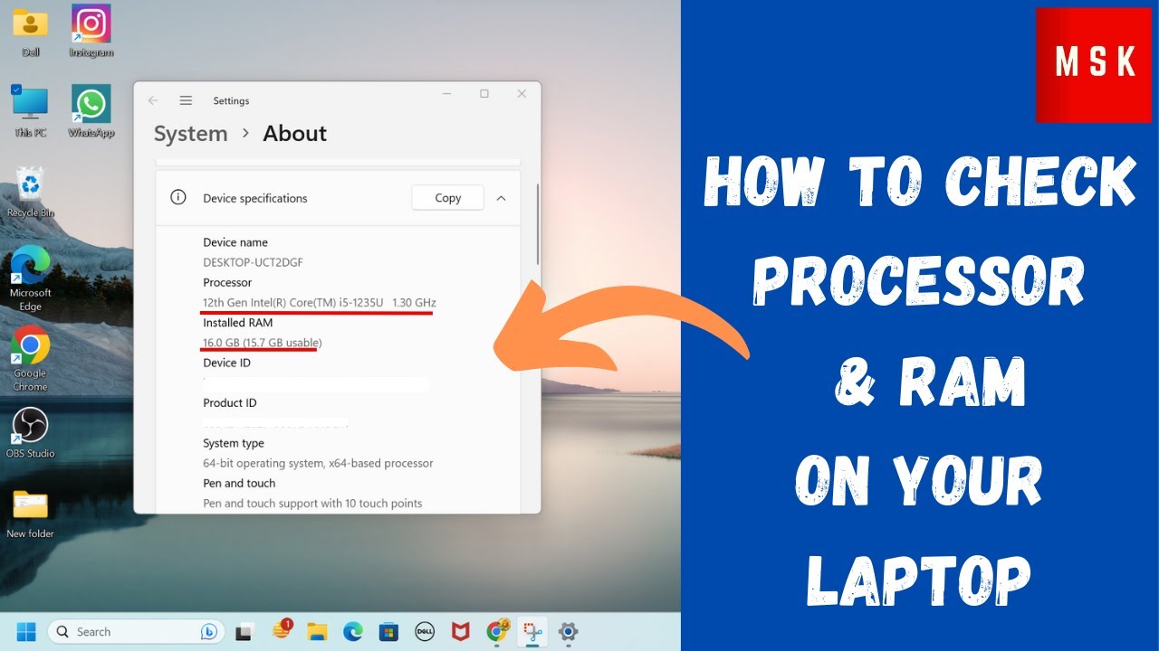 Check Ram & Processor of your Laptop with this trick | @mrshortcutking ...
