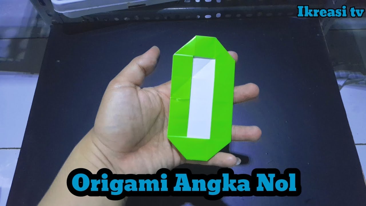 Membuat Origami Angka Nol | Origami Angka | Making Origami Zeros ...