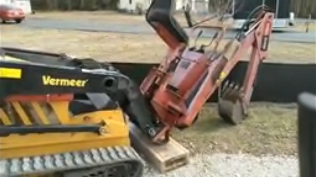 Vermeer CTX-160 powering a Toro Site Works backhoe attachment🤔 - YouTube