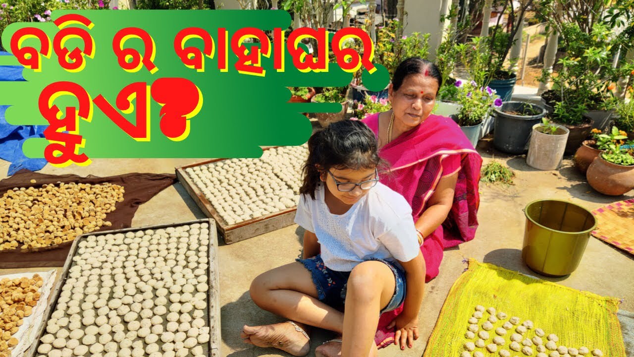 ବଡି ର ହୁଏ ବାହାଘର||ସବୁ ଓଡିଆ କଂର ଅତି ପ୍ରିୟ-ପାଣି କଖାରୁ ବଡି-odia biri badi ...