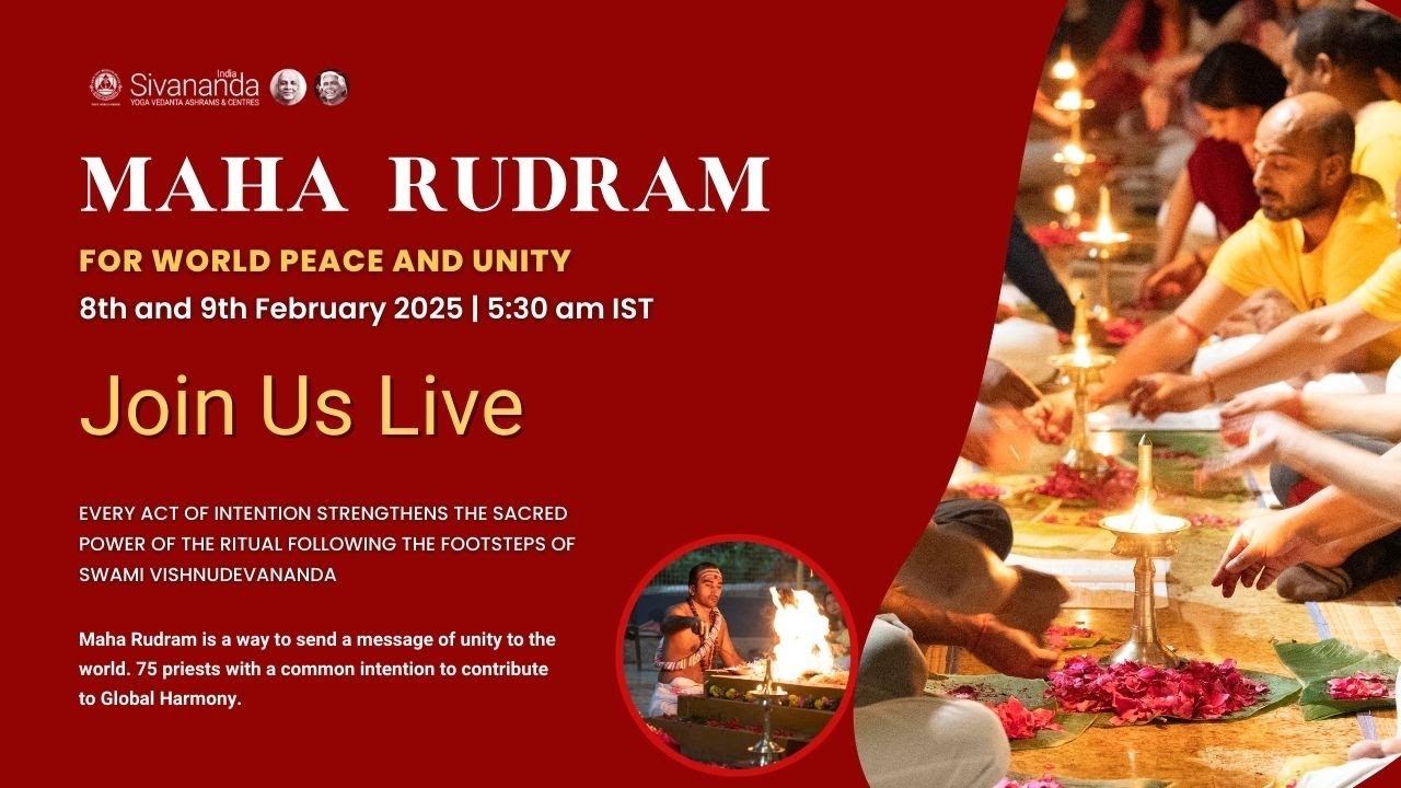 Join Us for Maha Rudram – Live from Sivananda Meenakshi Ashram - YouTube