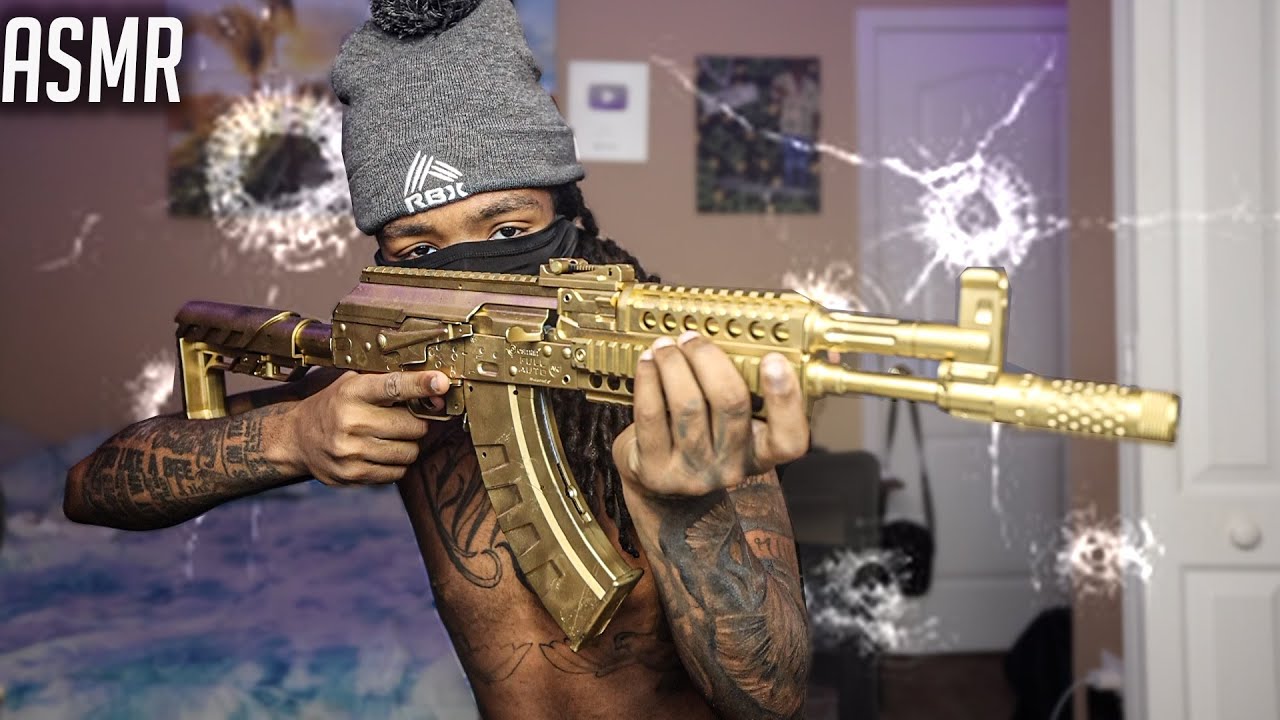 ASMR | **INSANE GOLDEN GUN SOUNDS** For SLEEP And Relaxation Whispers ...