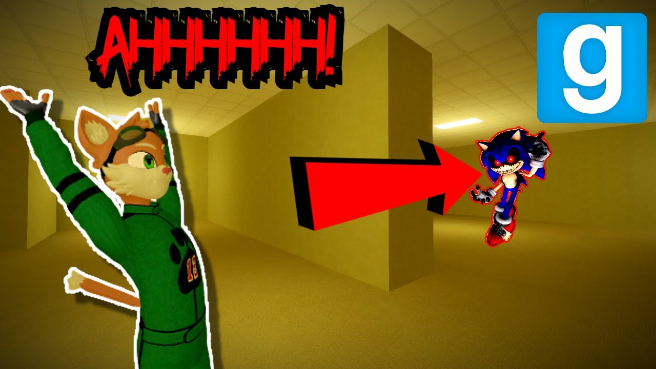 Sonic.EXE Nextbot In The Backrooms Breaks My Stride - YouTube