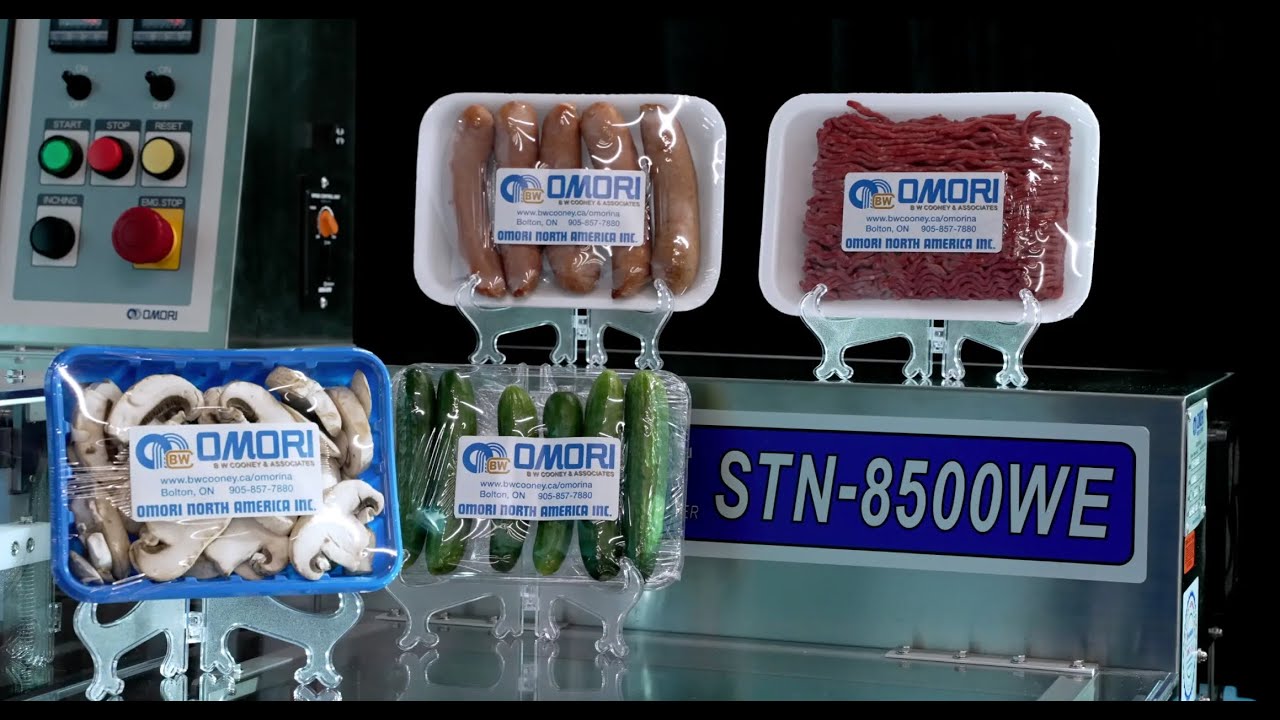 Omori STN-8500 Stretch Wrapper - YouTube