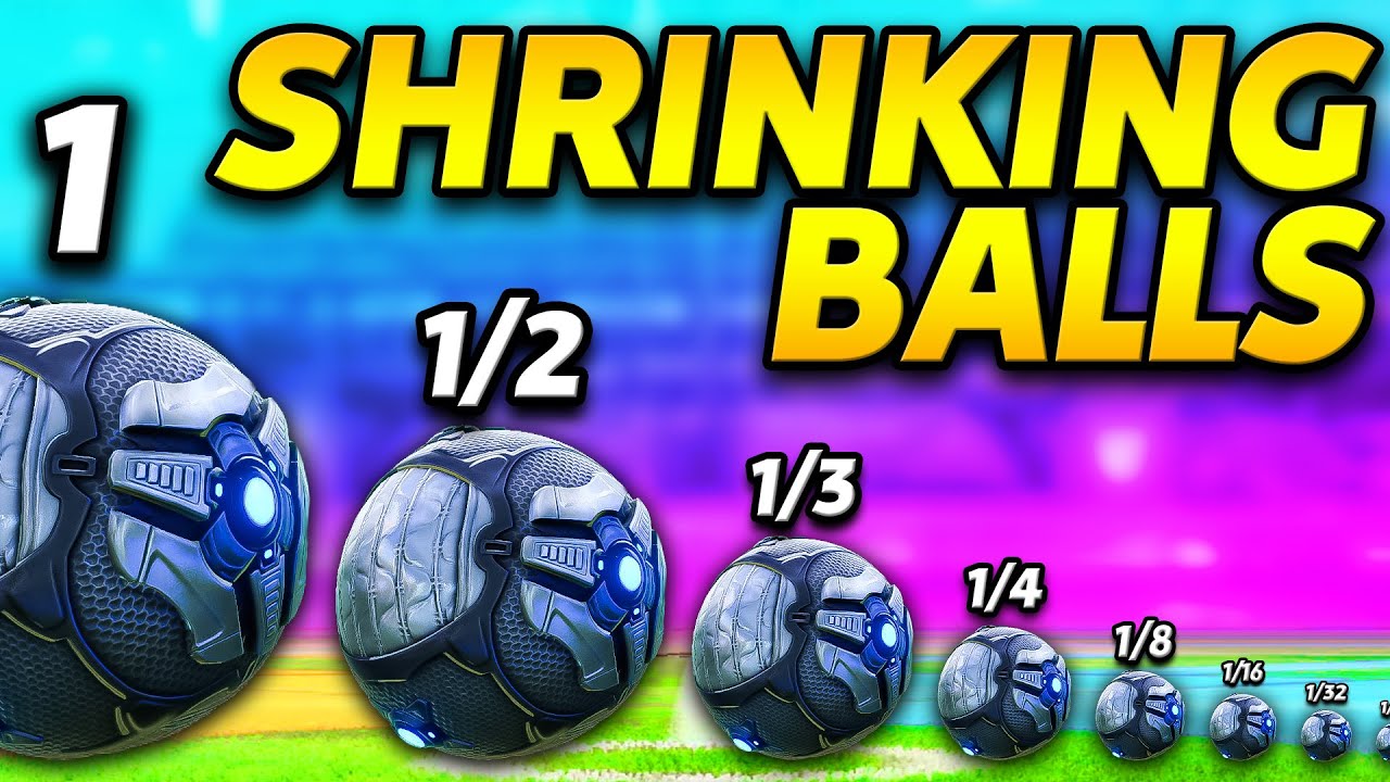 Rocket League but, every time you score the ball SHRINKS - YouTube