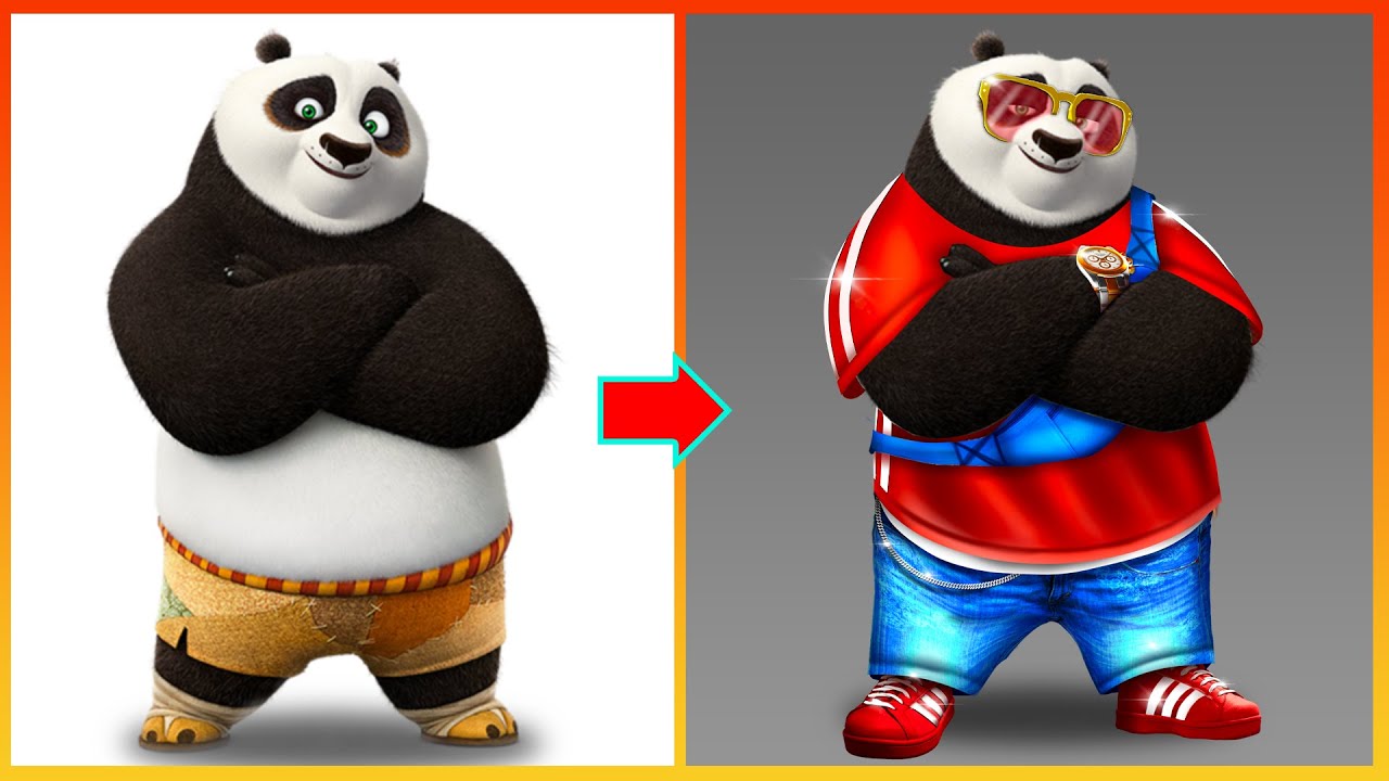 Kung Fu Panda: Po Transformation - Kung Fu Panda Cartoon Art - YouTube