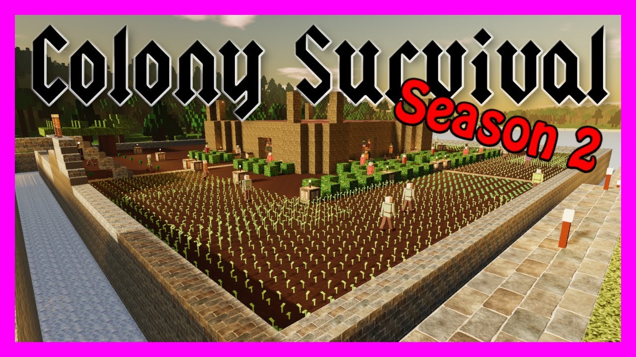 Colony Survival Season 2 - Ep 03: Castle Start and Layout - YouTube