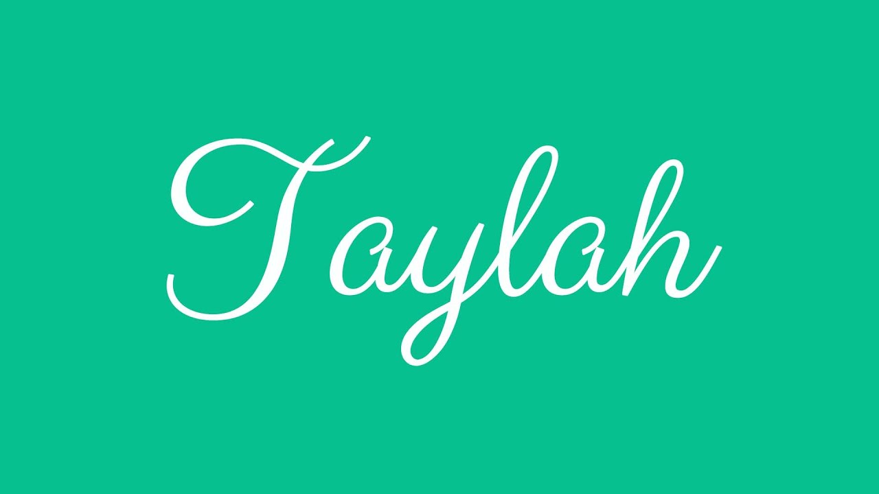 Taylah English Cursive Handwriting Tutorial - YouTube