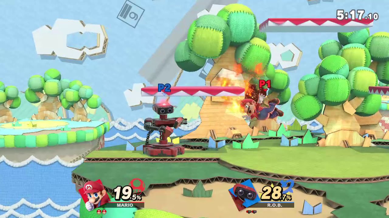 Smash Ultimate Mario Vs Rob - YouTube