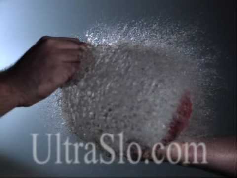 Red Water Balloon Burst in UltraSlo - YouTube